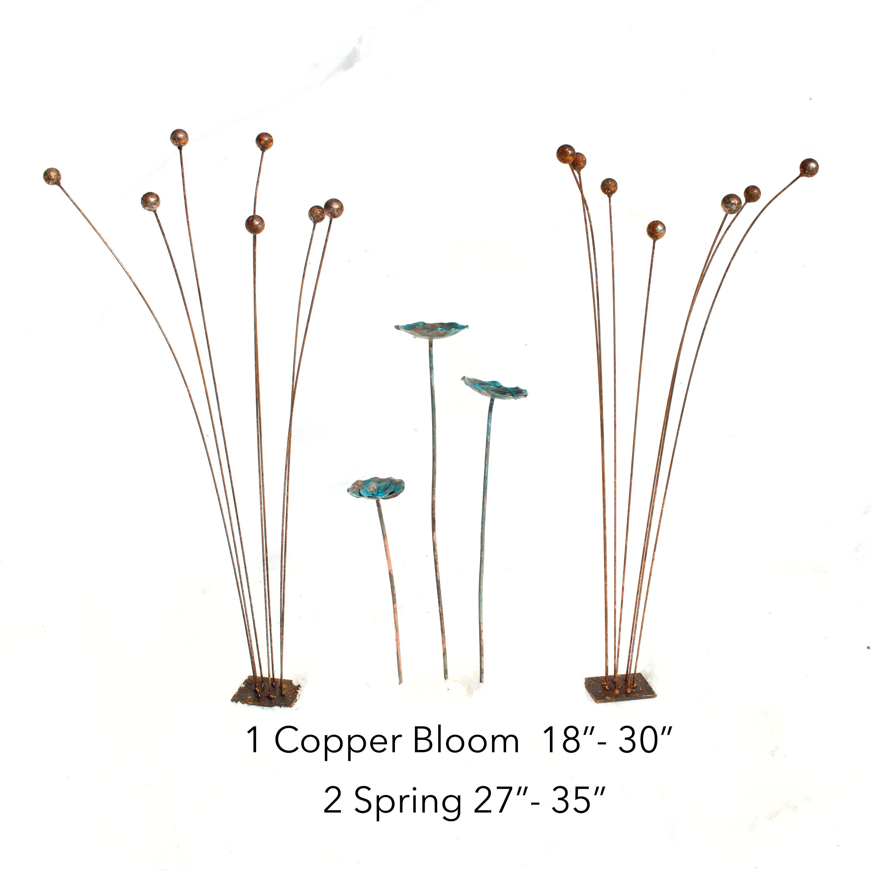 Copper Garden Art/metal Sculpture/copper Bloom/copper - Etsy UK