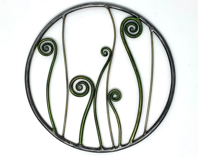 Fiddlehead Fern Metal Wall Art - Etsy