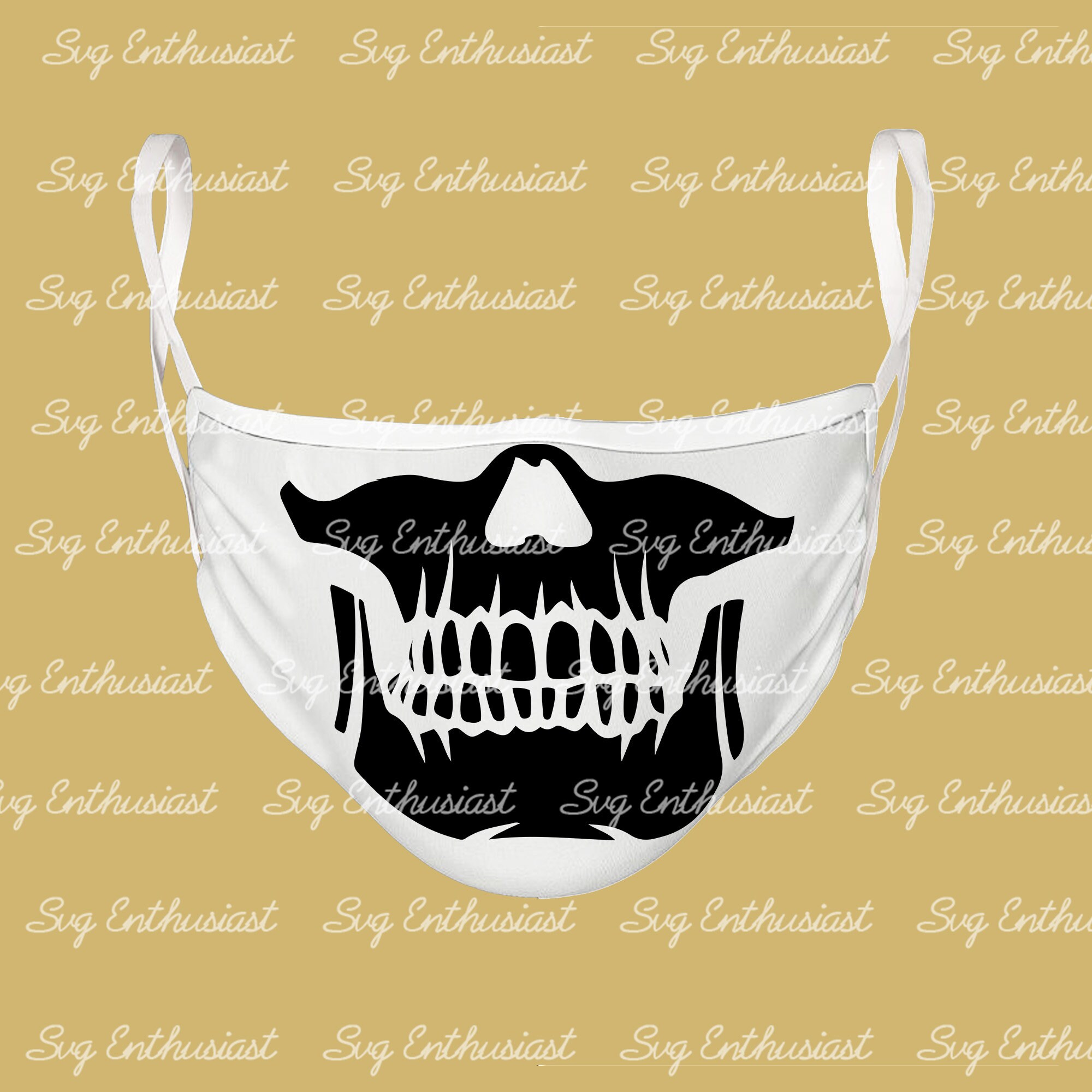 Half Skull Masks SVG Bundle Halloween SVG Skull SVG Mask - Etsy
