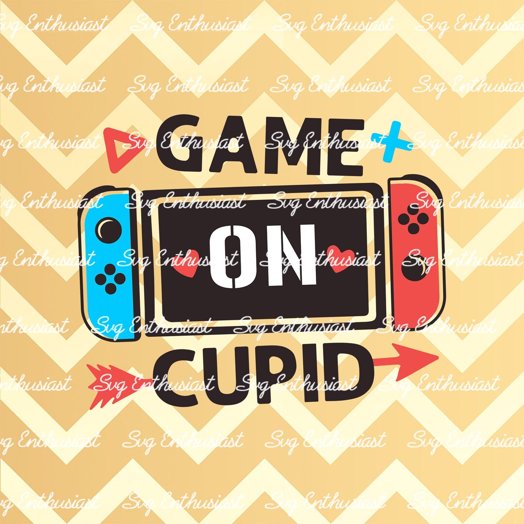 Game on Cupid Svg Png, Gamer Valentine SVG, Funny Valentine, Kids ...