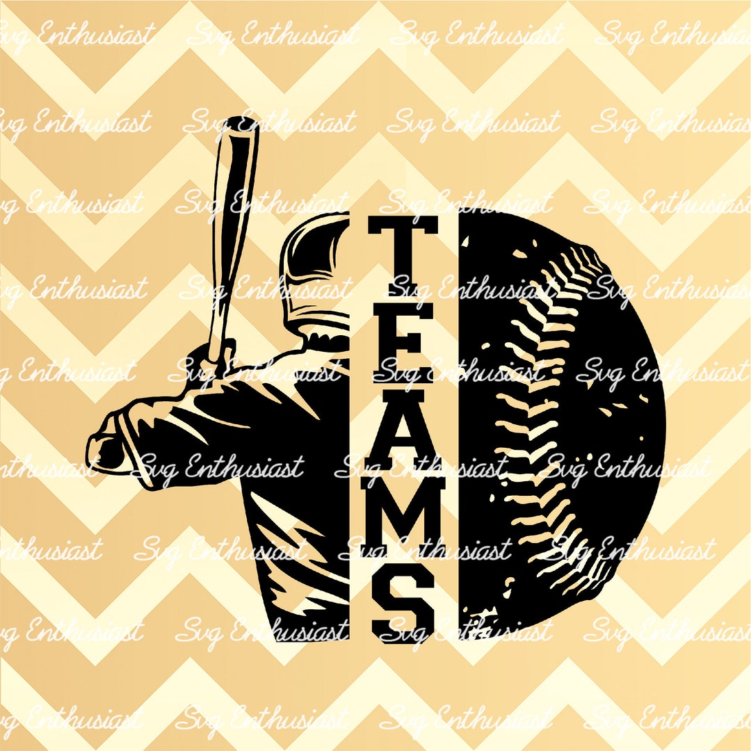 Baseball Half Player SVG, Baseball Team SVG, Baseball Season SVG, Cut ...