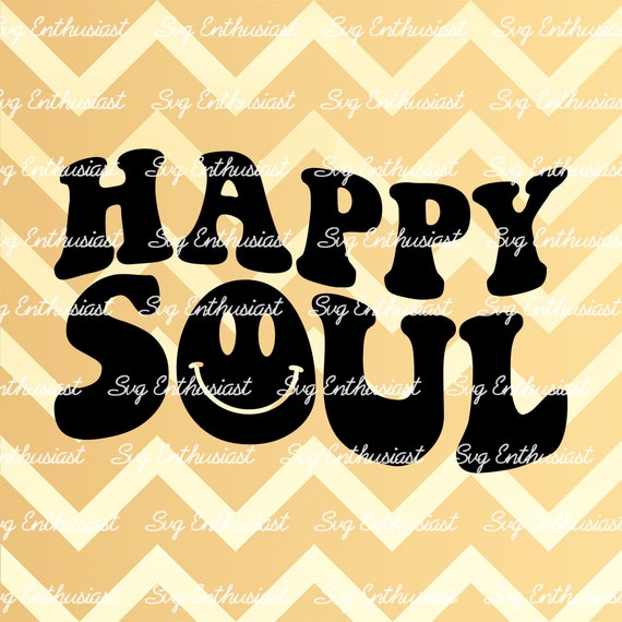 Happy Soul Smile Face SVG Boho Svg Instant Download Iron on | Etsy