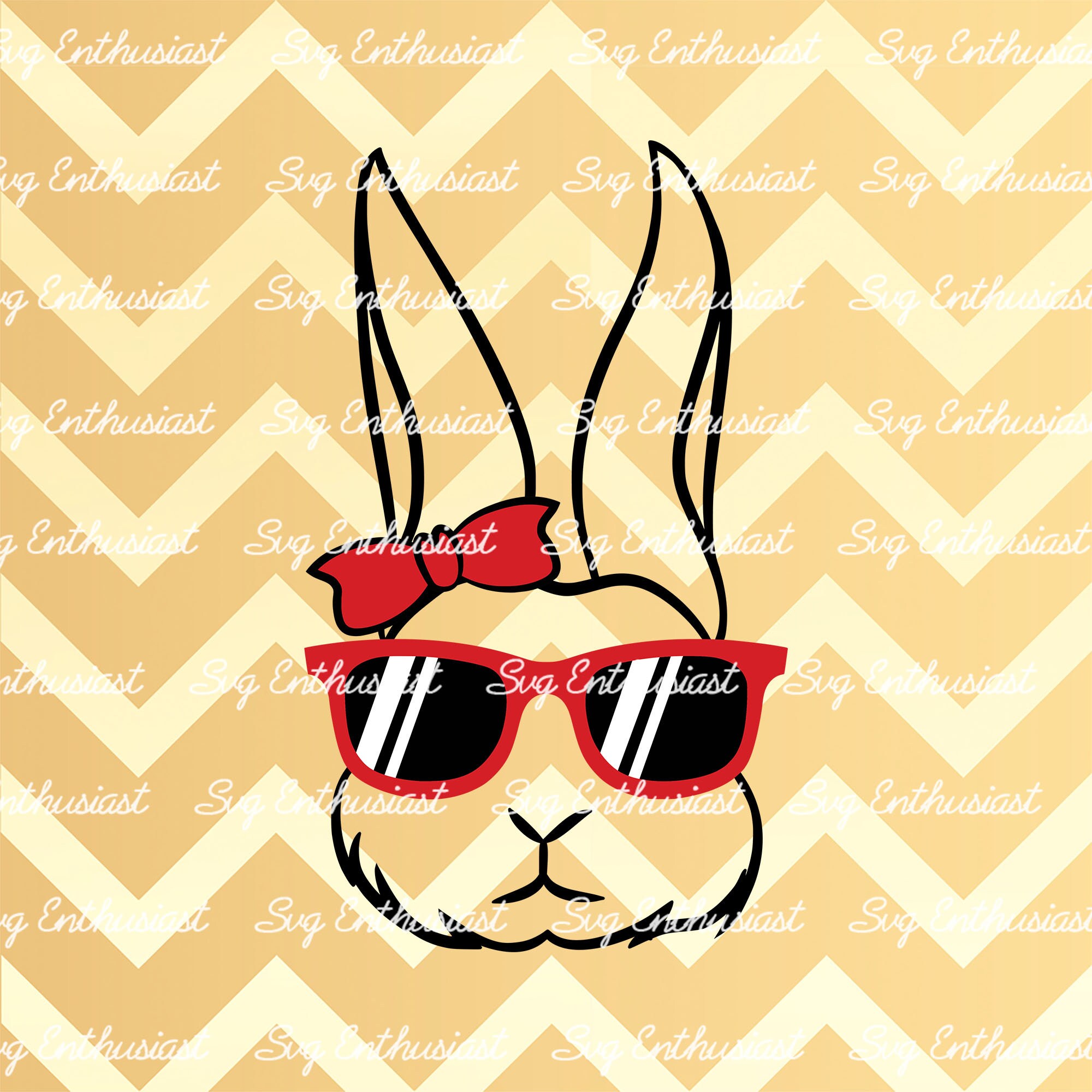 Cool bunny SVG Happy Easter Svg Easter Svg Sunglasses bunny | Etsy