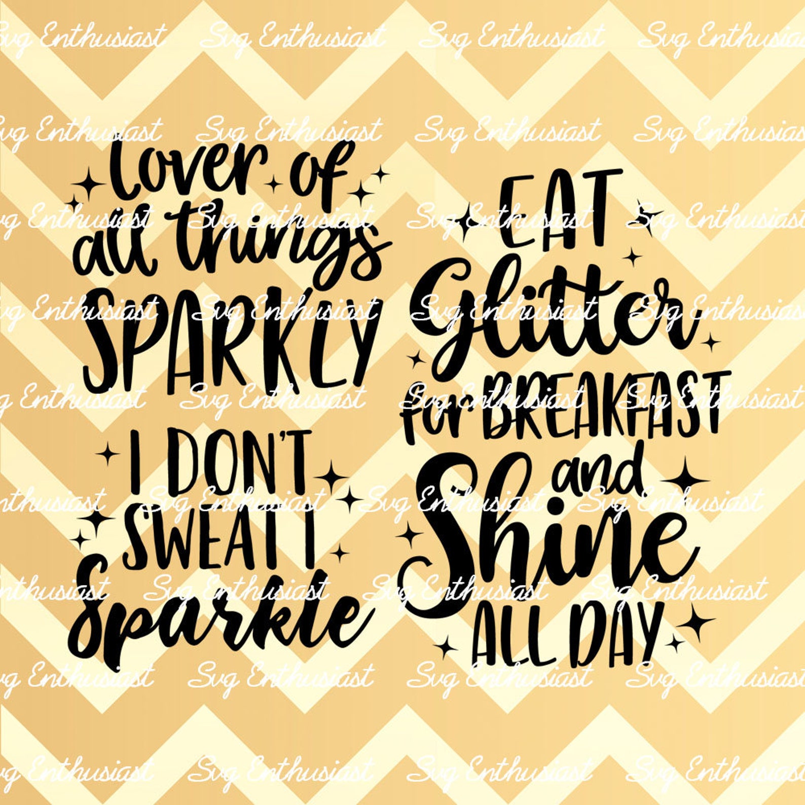 Sparkle Shine Fun Sayings Bundle SVG Sparkle SVG Glitter - Etsy