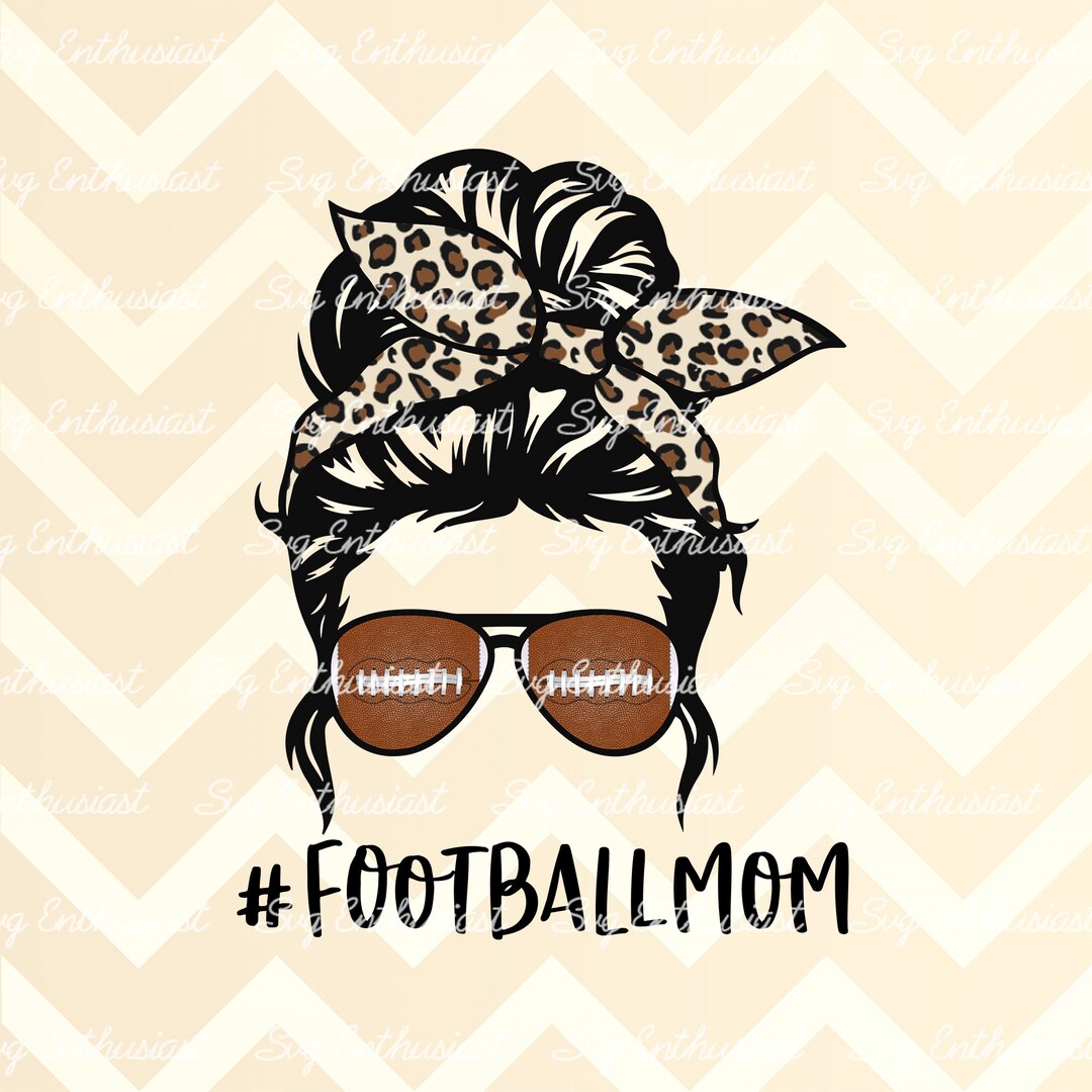 Football Mom Leopard PNG, Football Skull PNG Digital Download, Football ...