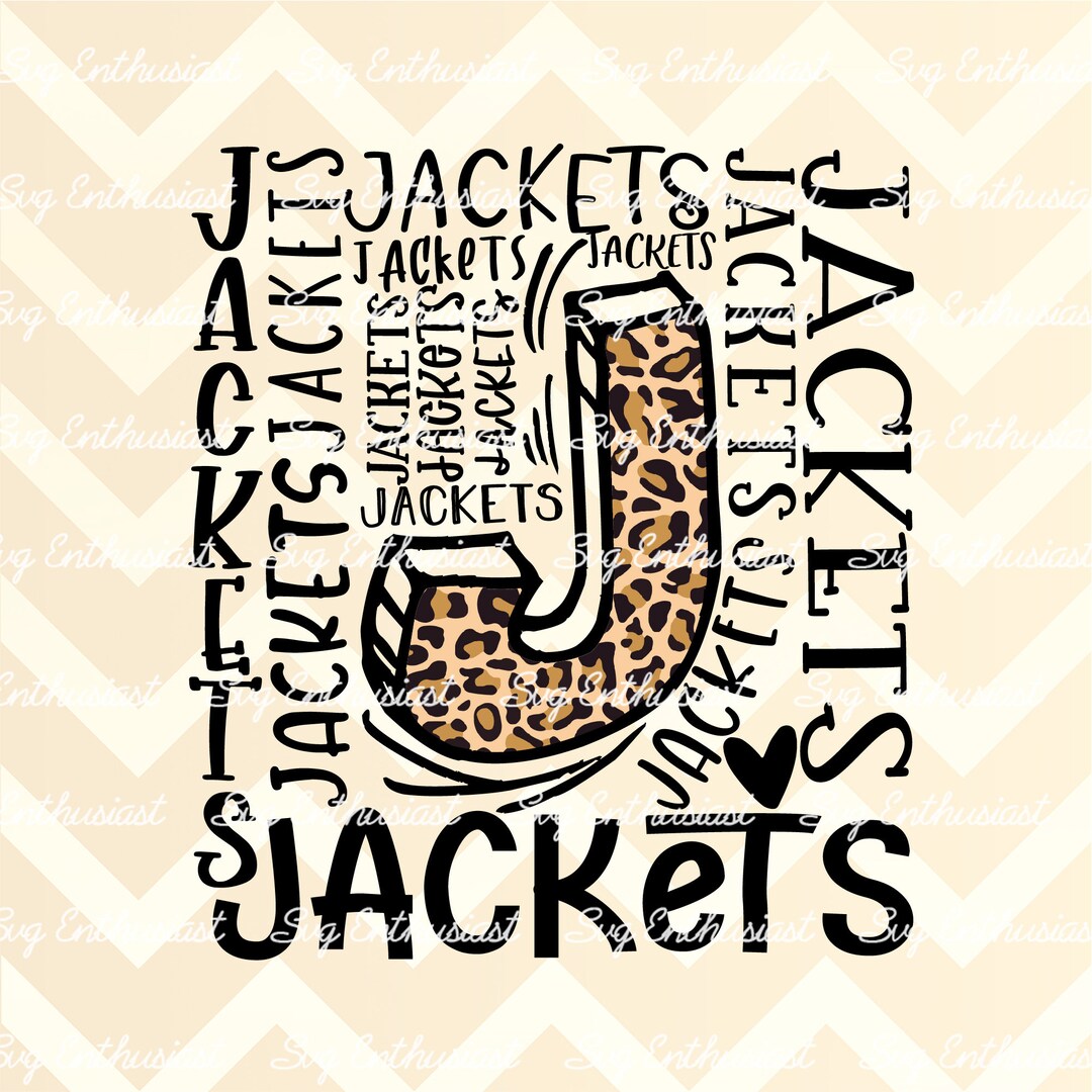 Jackets Typography PNG, Jackets Football Sublimation, Typography ...