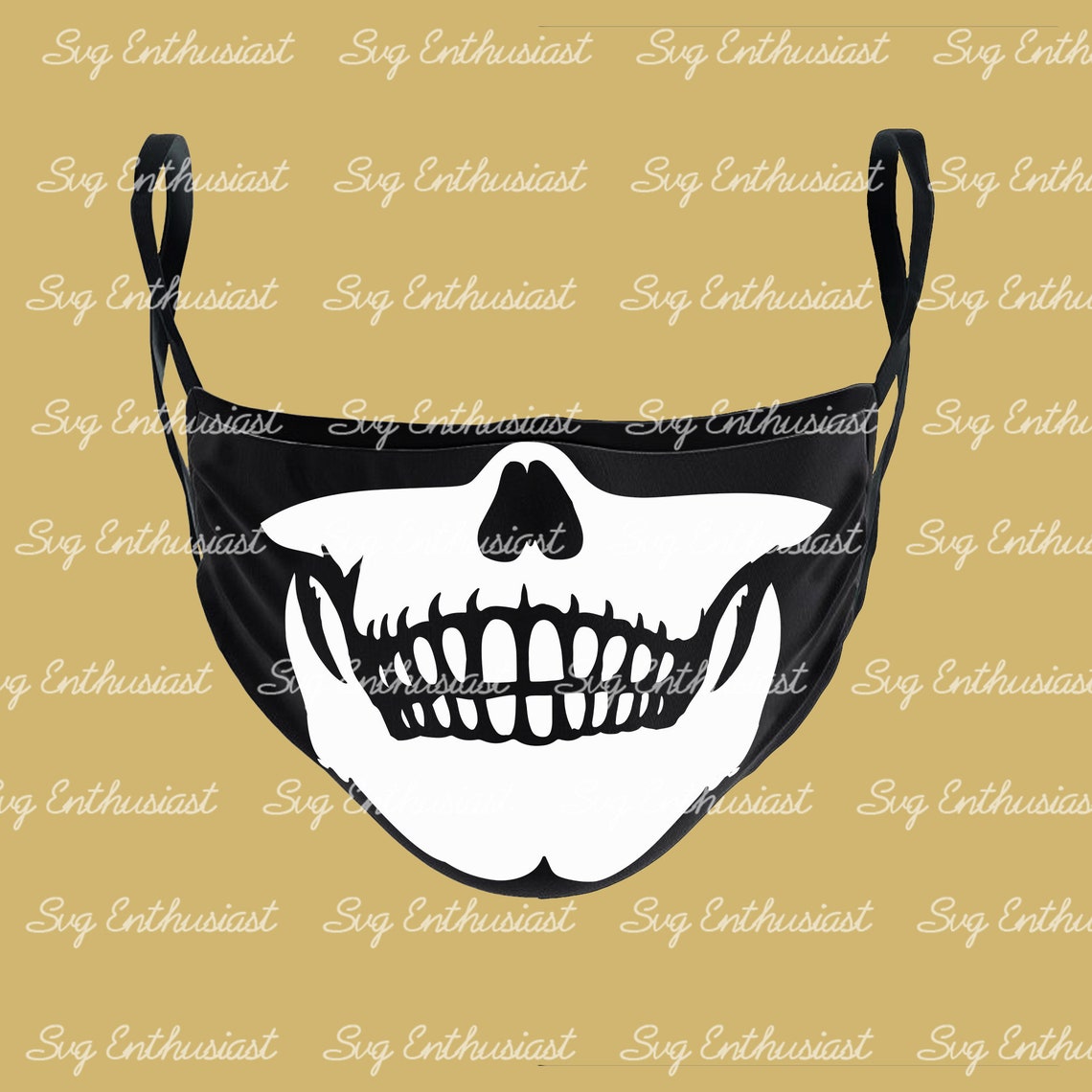 Half Skull Masks SVG Bundle Halloween SVG Skull SVG Mask | Etsy