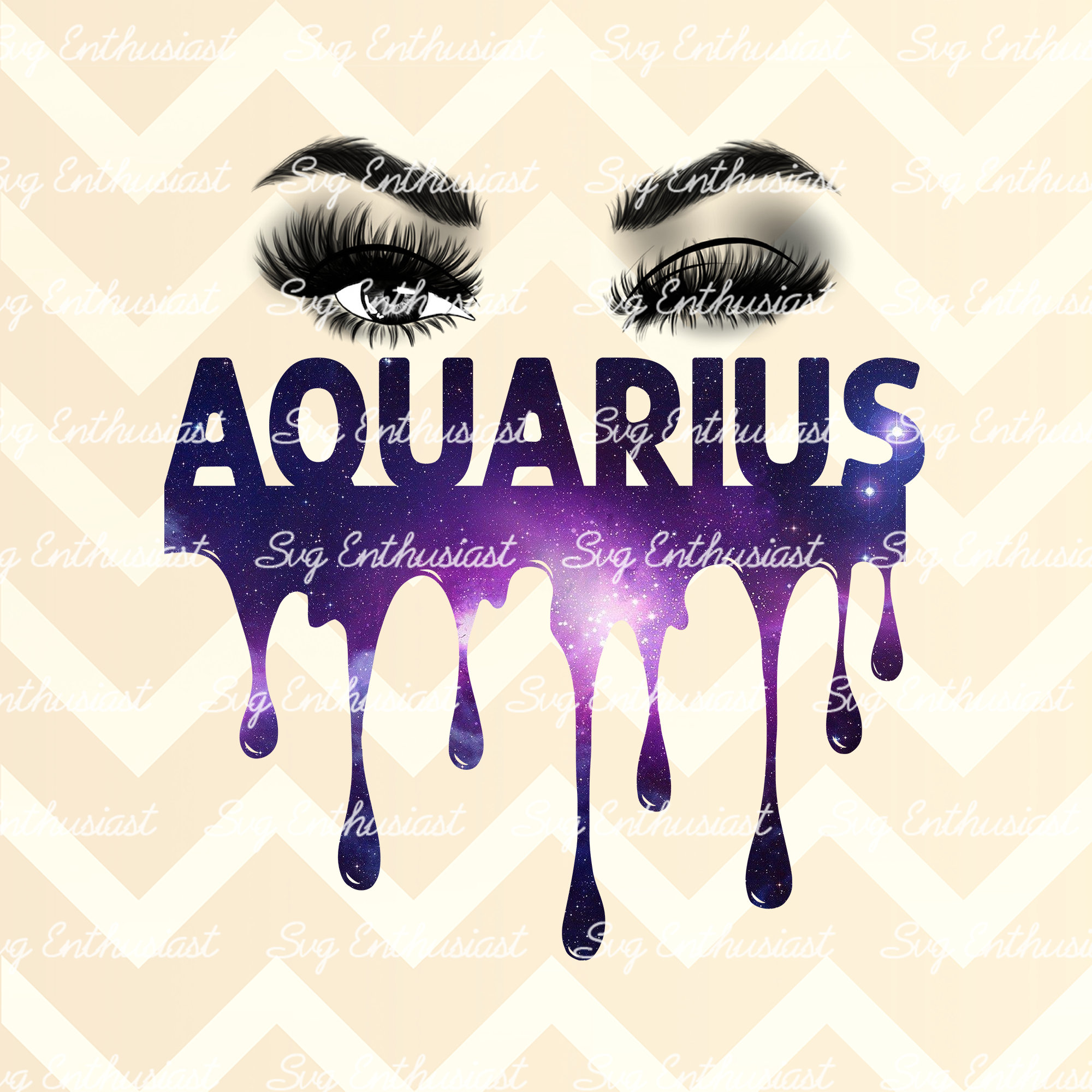 Aquarius Drip PNG Galaxy Zodiac Digital Download Galaxy Drip | Etsy