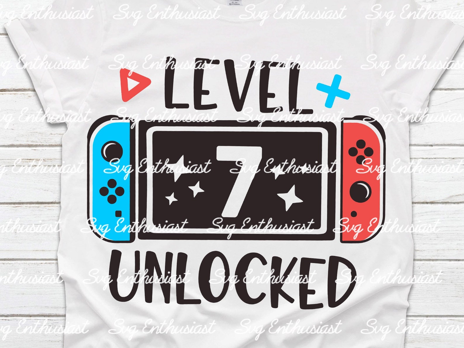 Level 7 Unlocked Birthday SVG, 7th Birthday Gamer Svg, 7 Years Old ...