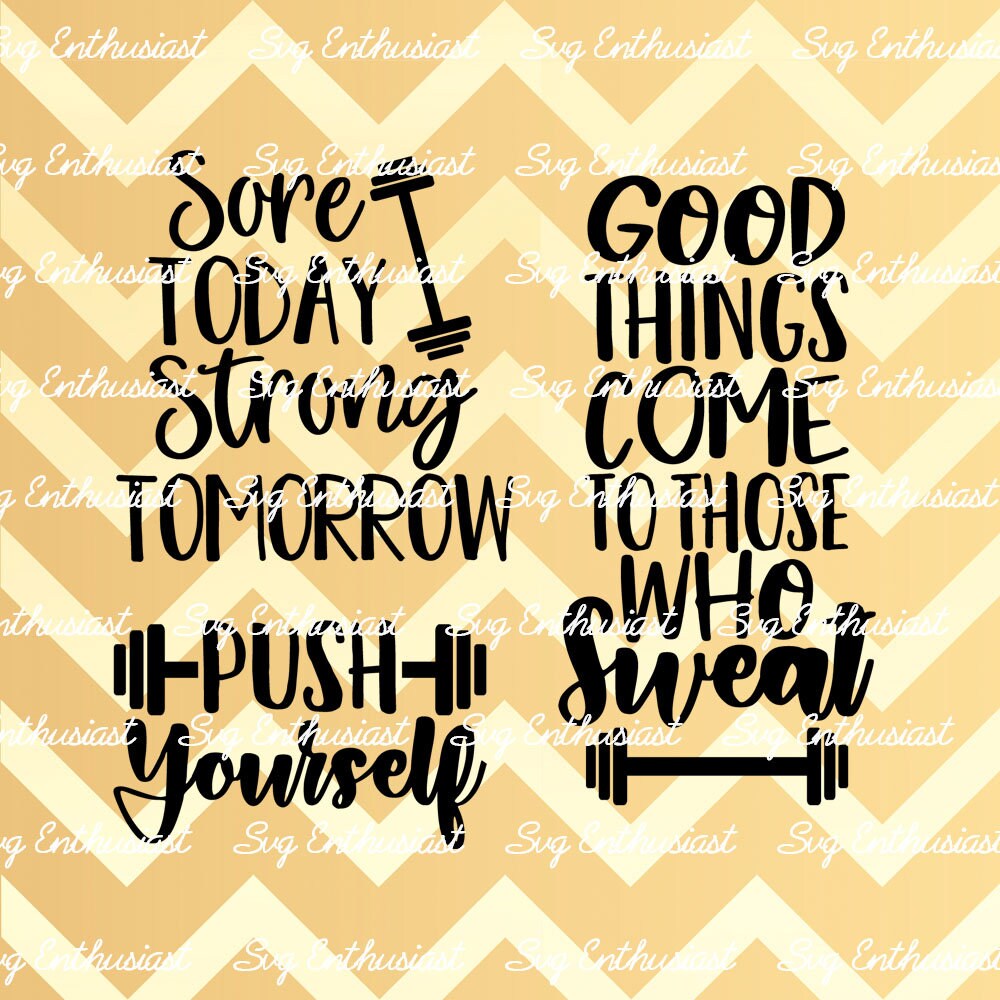 Workout bundle SVG Gym Bundle SVG Workout sayings SVG | Etsy