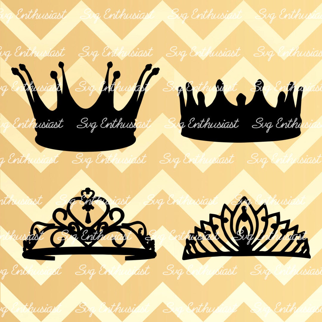 Crown SVG Cut Files, Tiara SVG Files, Royalty Svg, Princess Svg, Cricut ...