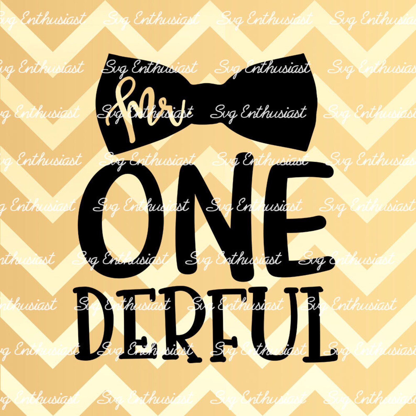 Mr. One Derful SVG One Year Old Birthday SVG First Birthday - Etsy