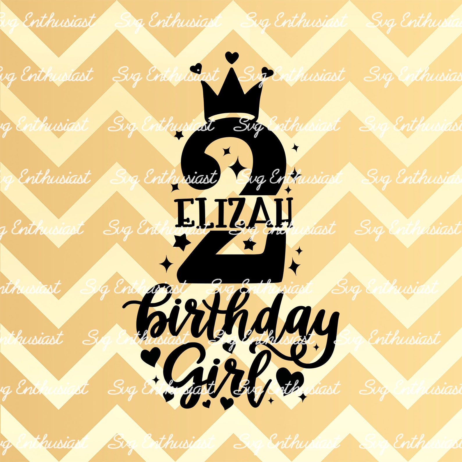 Birthday Girl SVG 2 Years Old SVG Two SVG Two Birthday Svg - Etsy