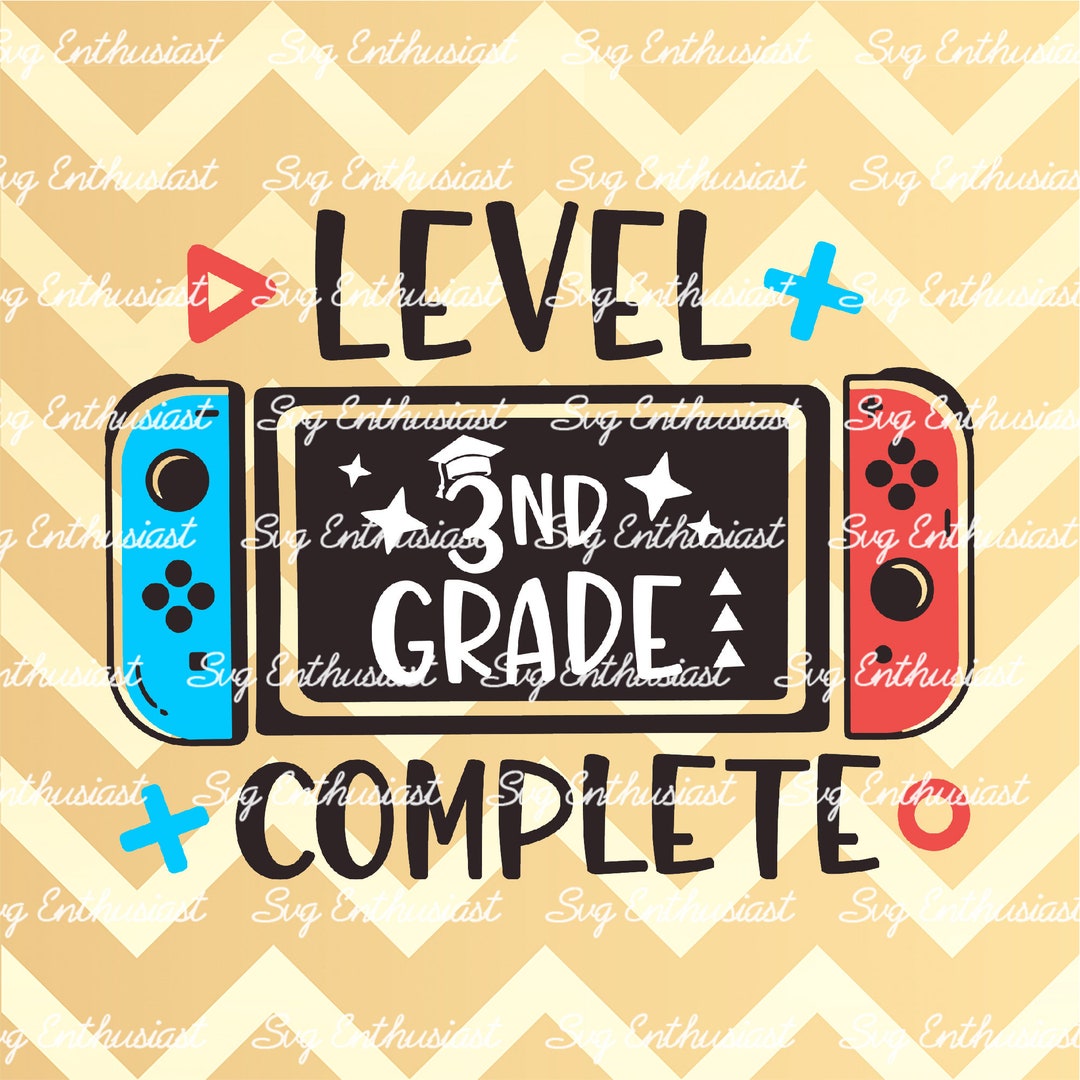 3rd Grade Level Complete SVG, Graduation Svg, Kids Svg, Digital File ...