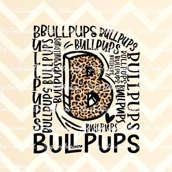 Bullpups Typography PNG Bullpups Football Sublimation - Etsy