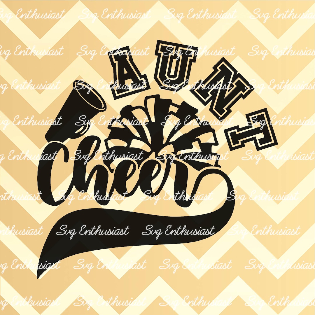 Cheer Aunt SVG, Football Team Cheer SVG, Football Season SVG, Iron on ...
