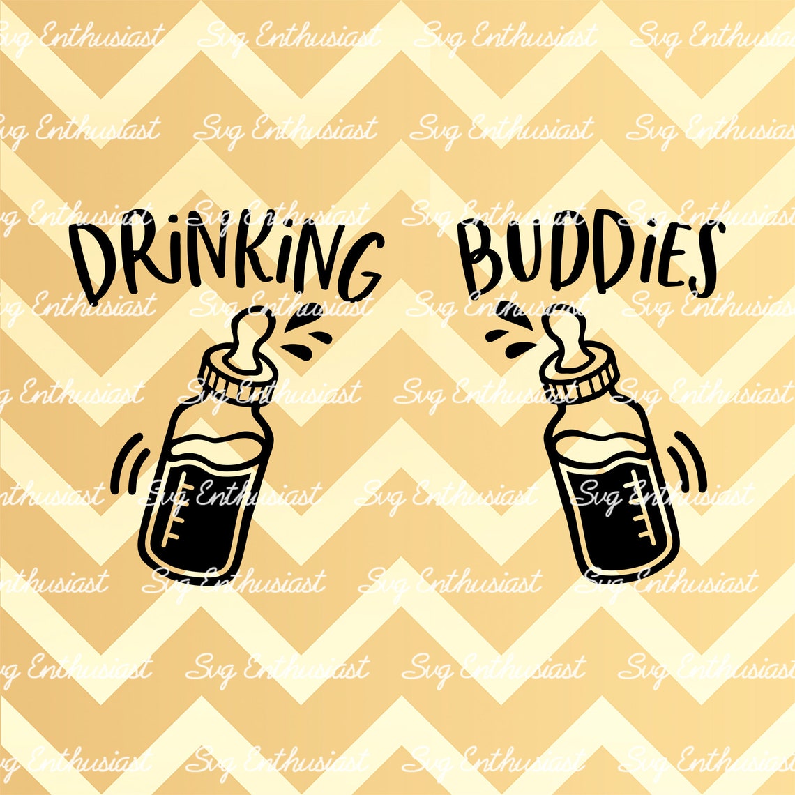 Drinking Buddies SVG, Baby Bottles SVG, Twins SVG, Siblings Svg, Funny ...