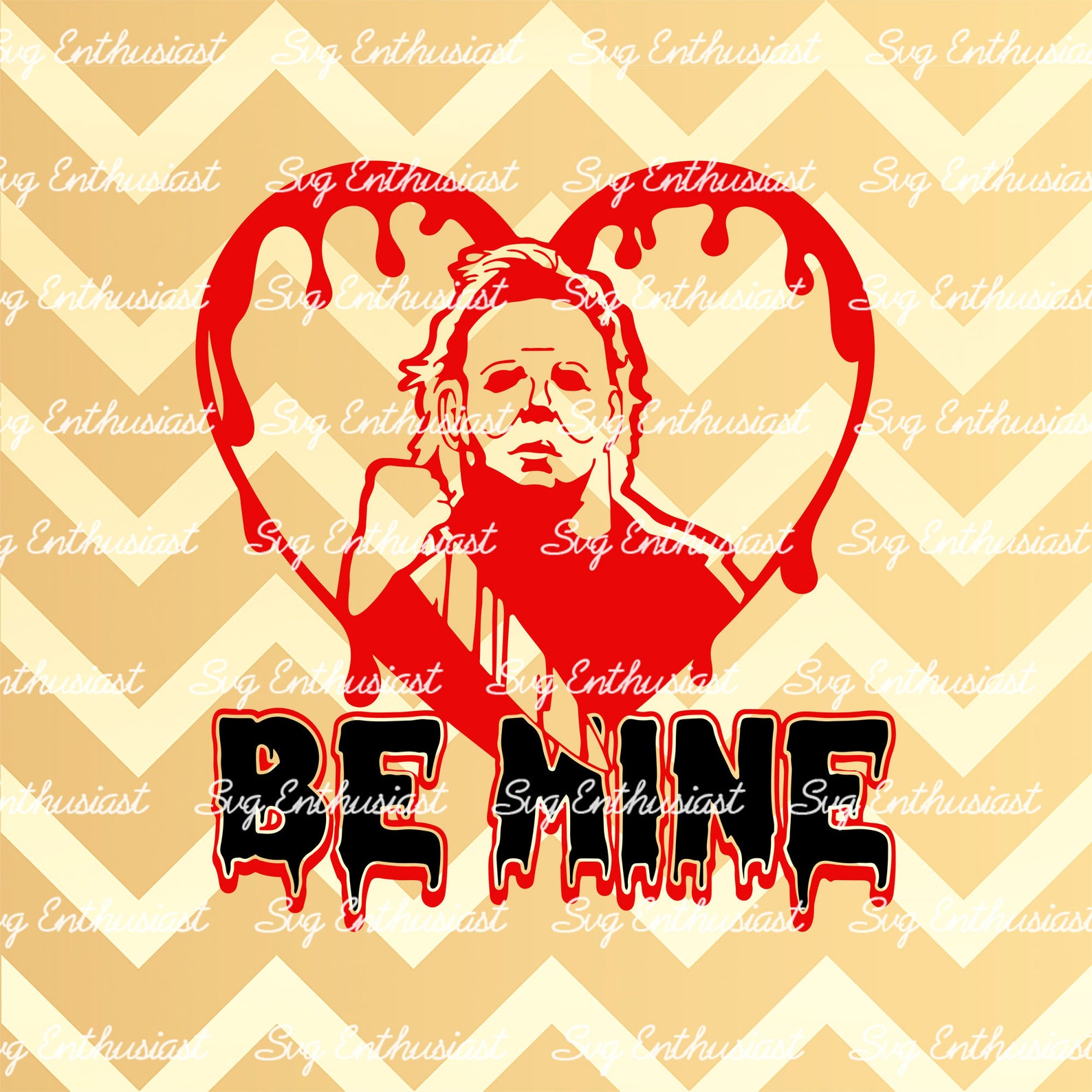 Be Mine Horror Valentine's Day SVG, Funny Valentine Png Sublimation ...