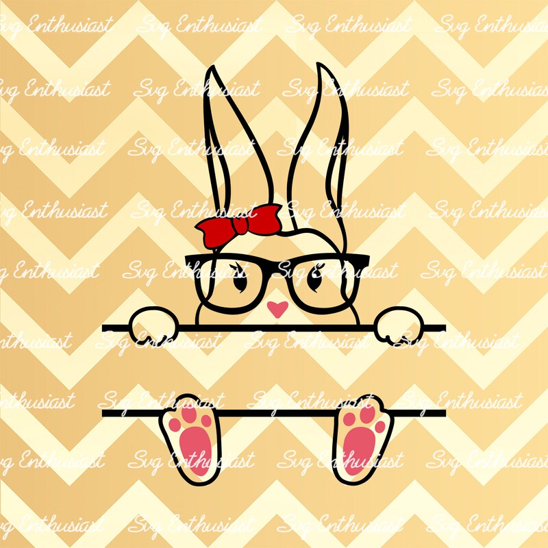 Easter Bunny With Glasses - Etsy
