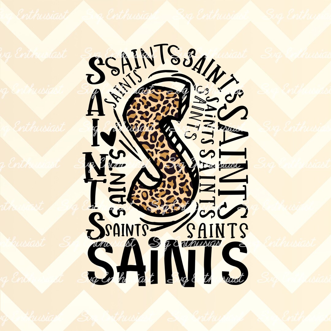 Saints Typography PNG, Saints Football Sublimation, Saints Softball PNG ...