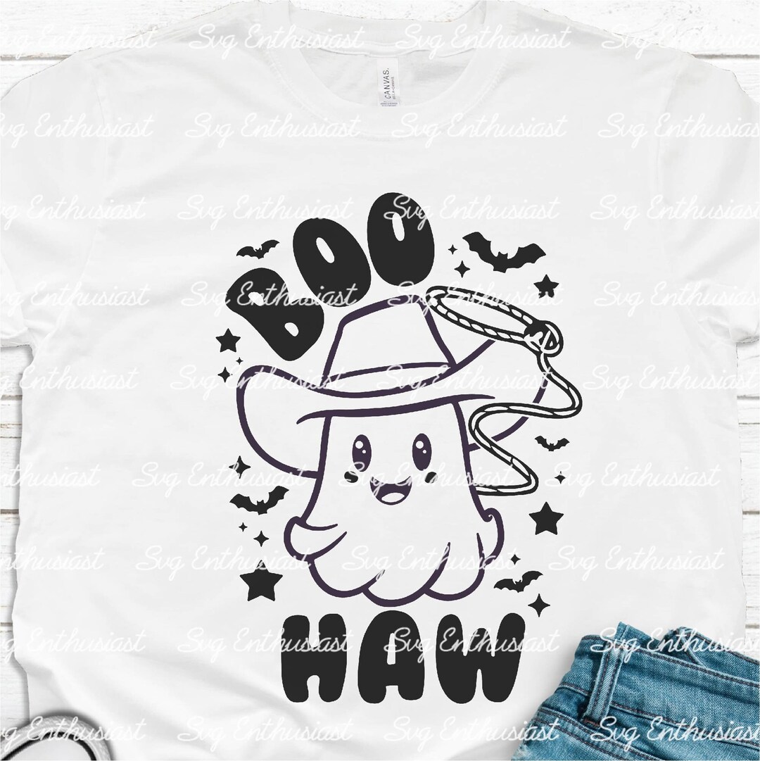 Boo haw SVG, Lindo fantasma SVG, Halloween SVG, Divertido horror svg ...