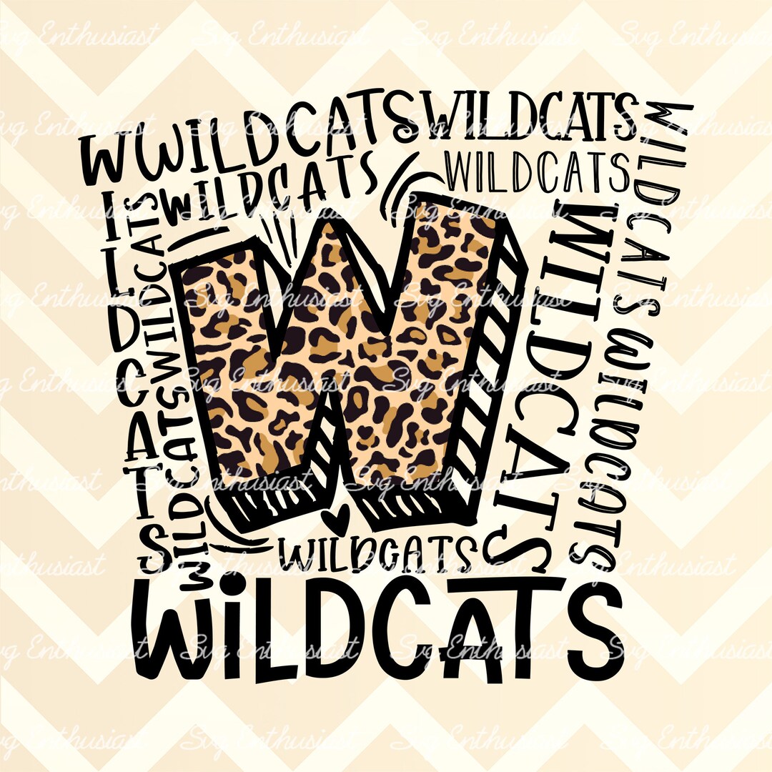 Wildcats Typography PNG, Wildcats Football Sublimation, Wildcats ...