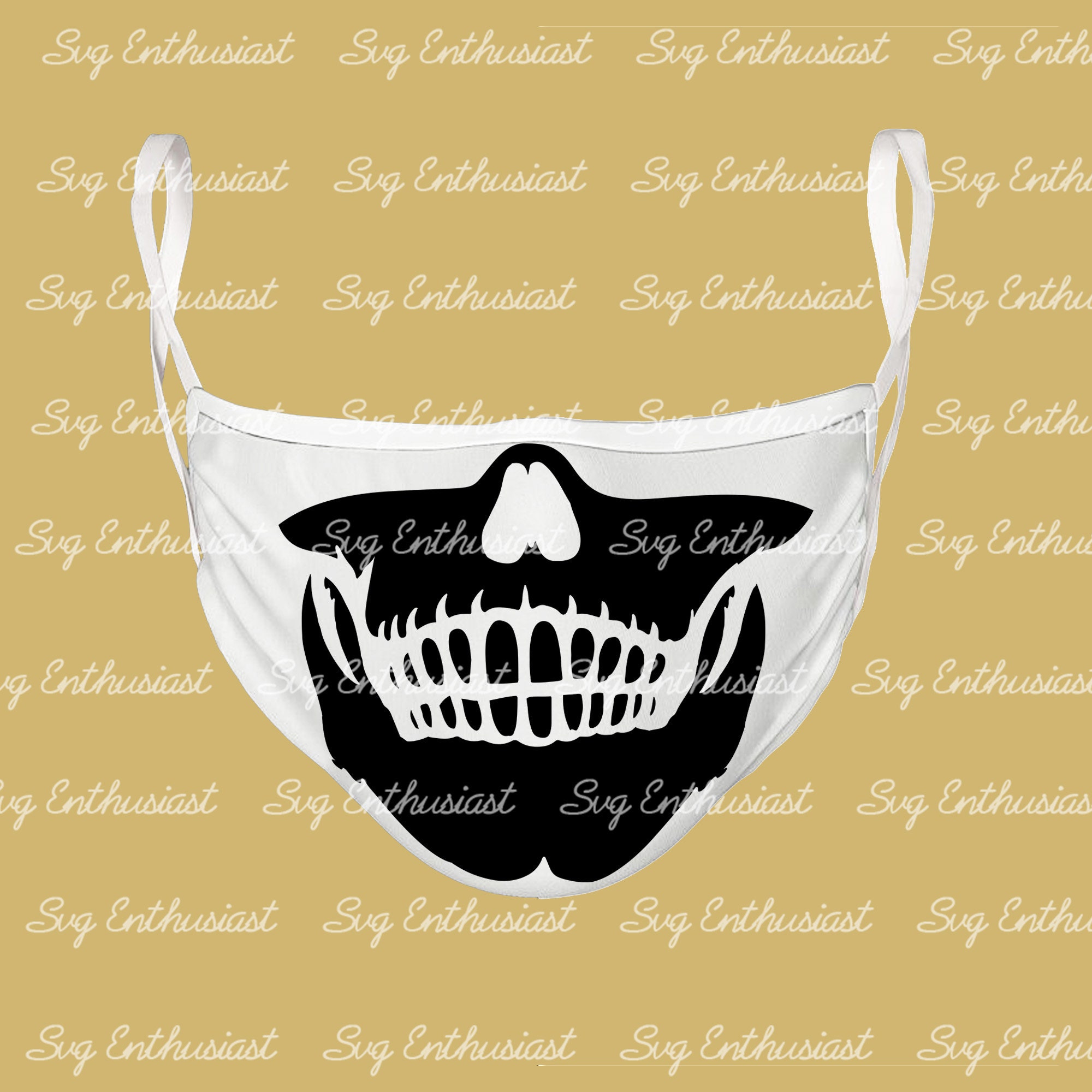 Half Skull Masks SVG Bundle Halloween SVG Skull SVG Mask - Etsy