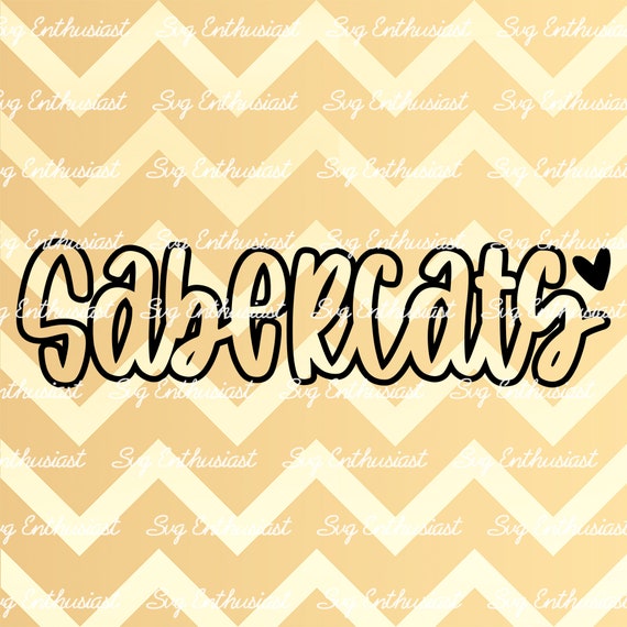 Sabercats SVG Hockey SVG Sabercats Mascot Svg Sabercats - Etsy UK
