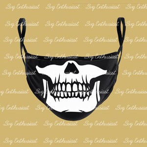Half Skull Masks SVG Bundle Halloween SVG Skull SVG Mask - Etsy