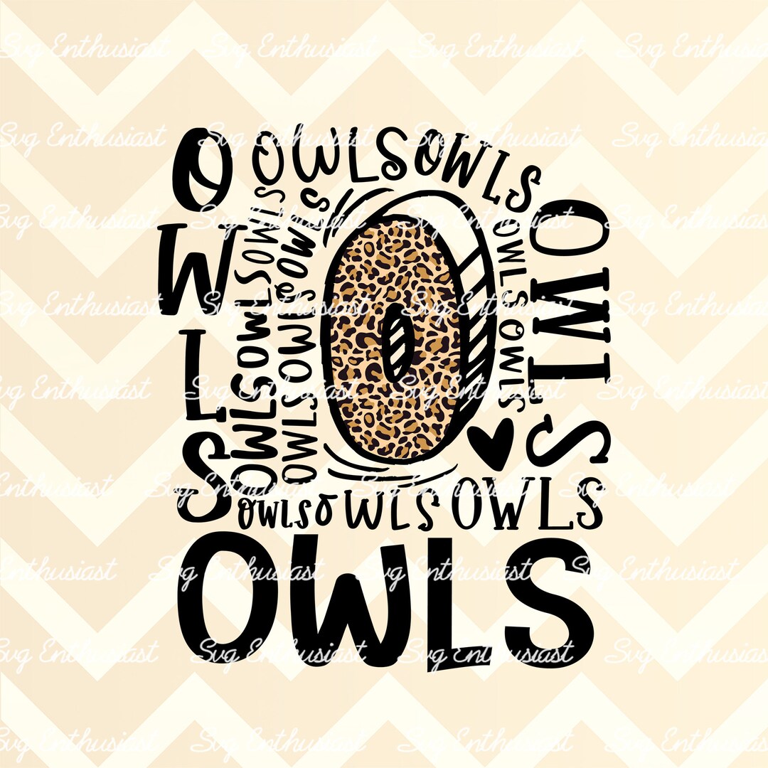 Owls Typography PNG, Owls Basketball Sublimation, Owls Fans PNG, Owls ...
