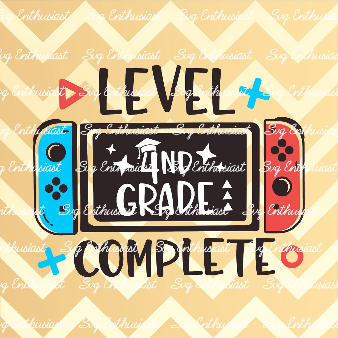 4th Grade Level Complete SVG, Graduation Svg, Kids Svg, Digital File ...