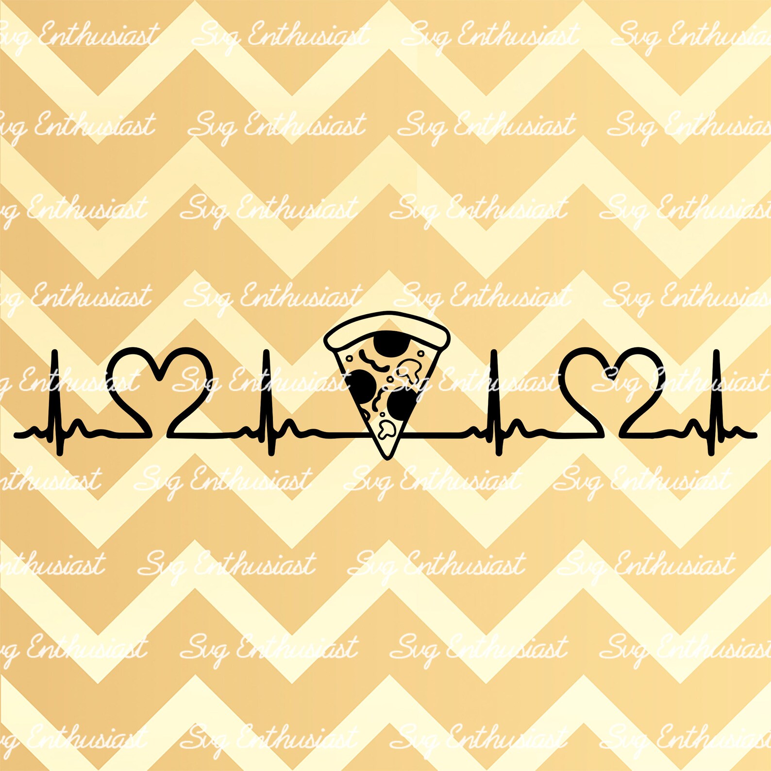 Pizza SVG Pizza Heartbeat SVG Fun Pizza Design SVG Pizza - Etsy
