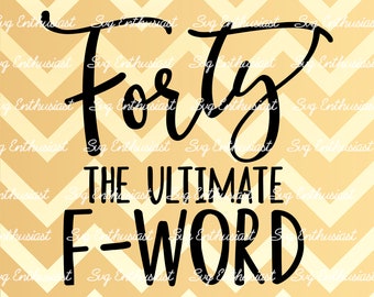 40th Birthday Word Art - Etsy