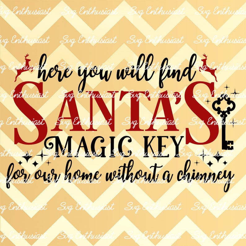 Santa's Magic Key SVG Christmas SVG Winter Holiday Svg - Etsy