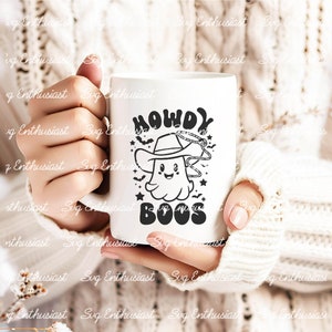 Howdy Boos SVG, Cute Cowboy Ghost SVG, Halloween SVG, Baby Halloween ...