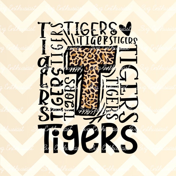 Tigers Typography PNG Tigers Football Sublimation Tigers - Etsy