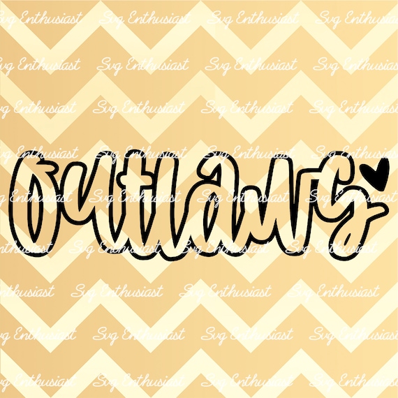 Outlaws SVG Outlaws Mascot Svg Outlaws Cheer Svg Iron on - Etsy