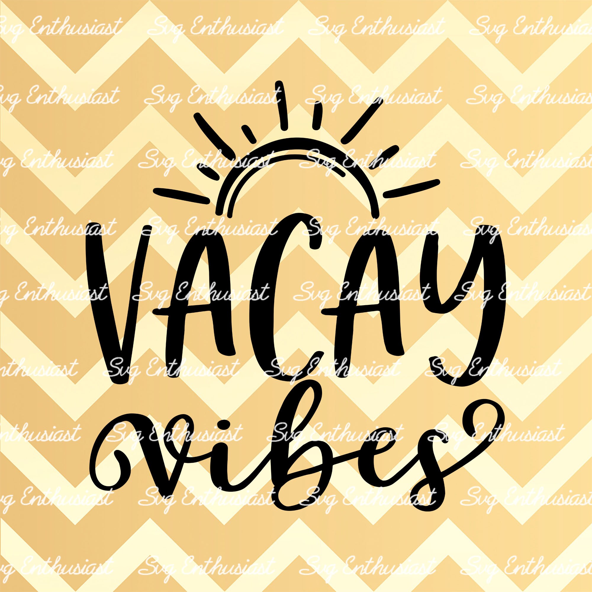 Vacay Vibes SVG Vacation Svg Summer SVG Vacation SVG - Etsy