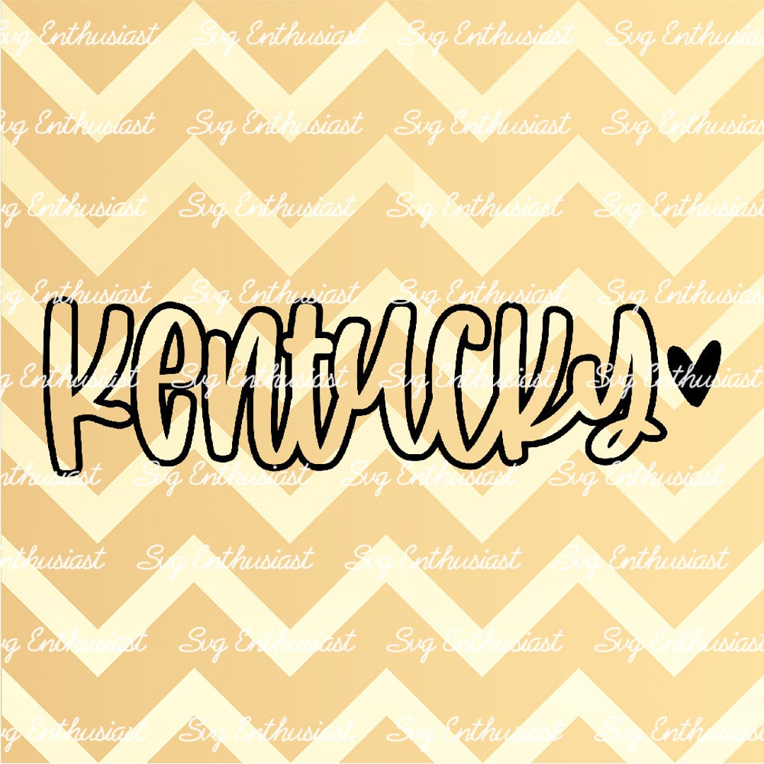 Kentucky SVG, KY 606 Svg, US State Svg, Iron on File, Digital Cut File ...