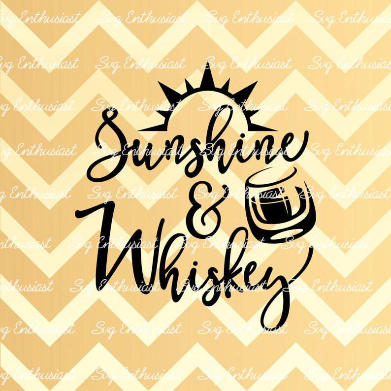 Sunshine and Whiskey SVG Summer SVG Beach SVG Travel Svg - Etsy
