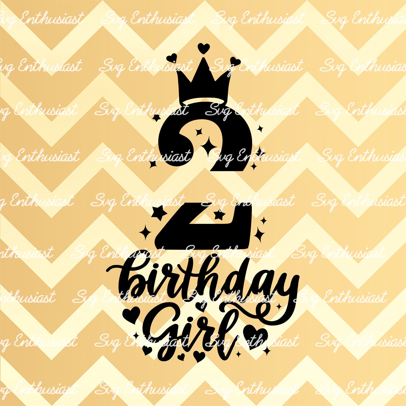 Birthday Girl SVG 2 Years Old SVG Two SVG Two Birthday Svg - Etsy