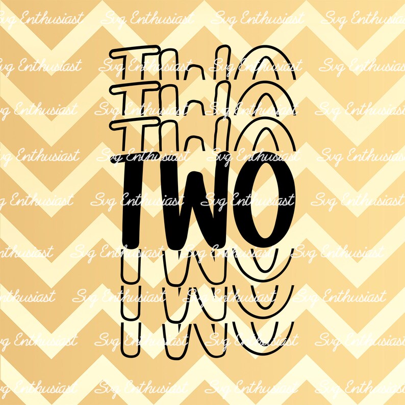 Two SVG 2nd birthday Svg Two years old Svg Two years of | Etsy