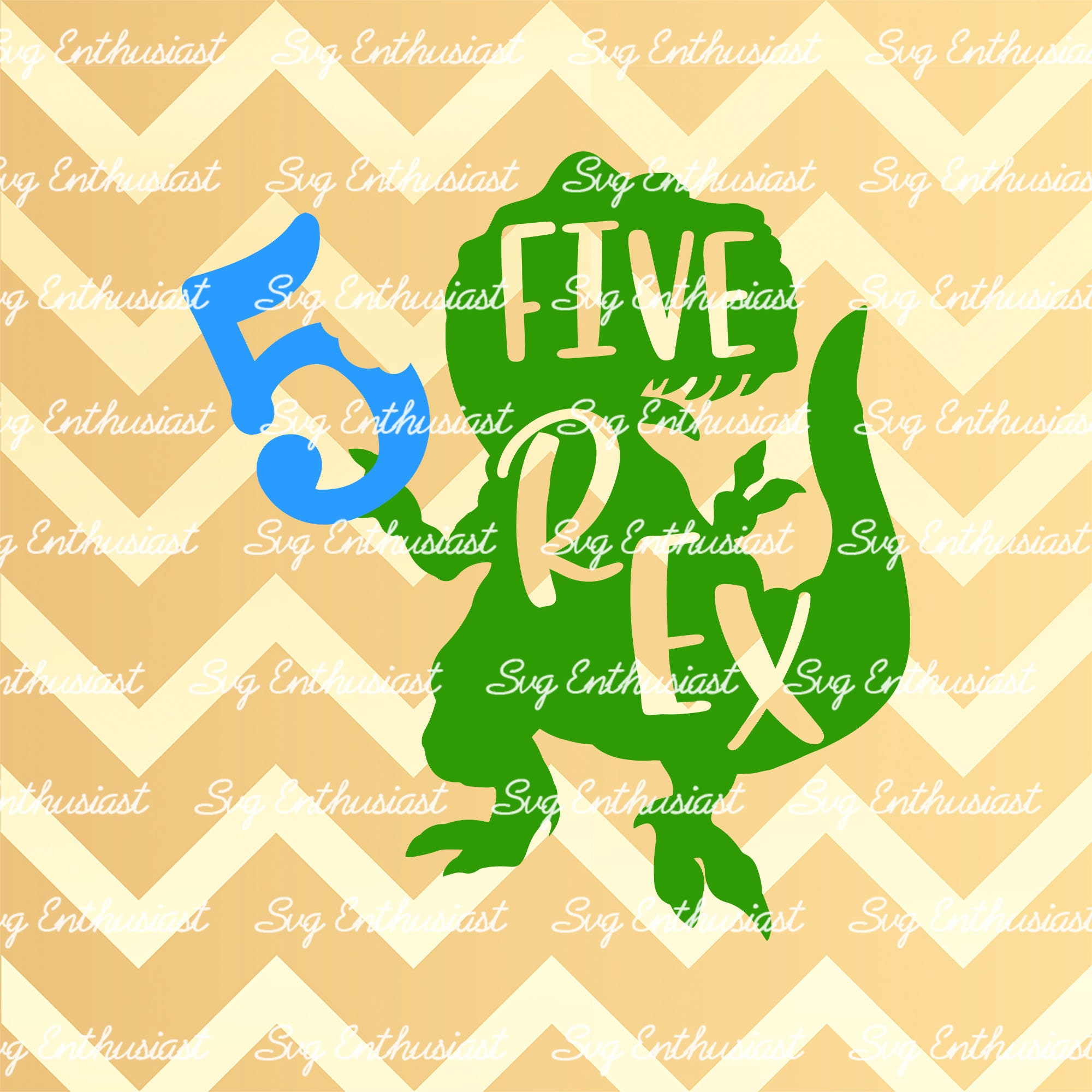 Five Rex Svg Birthday Boy SVG 5 year old SVG Five SVG | Etsy