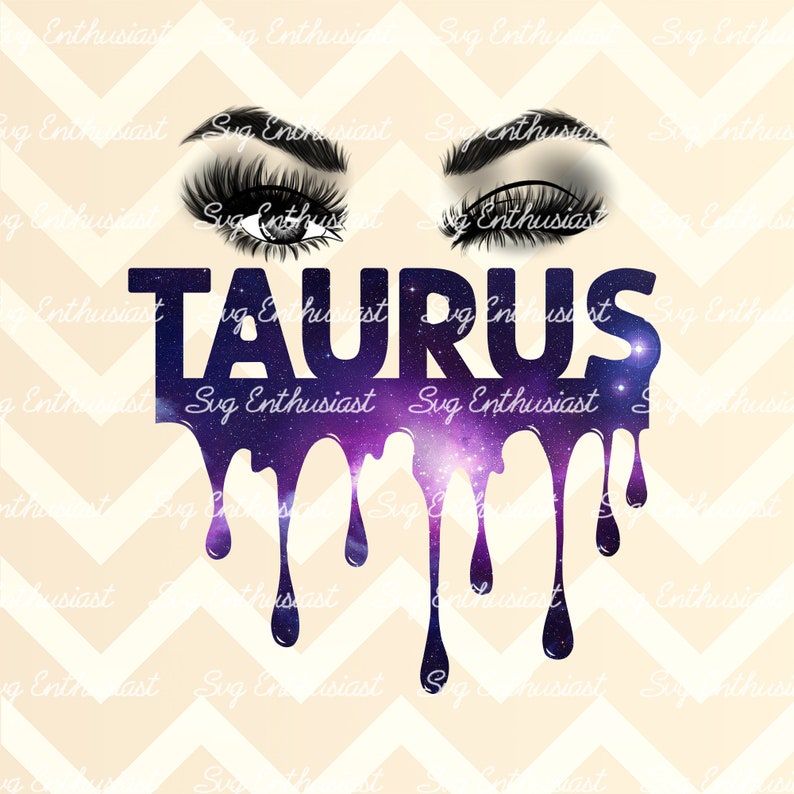 Taurus Drip PNG, Galaxy Zodiac Digital Download, Galaxy Drip ...