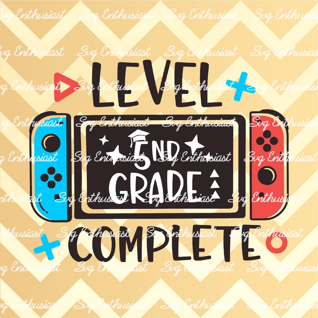 5th Grade Level Complete SVG, Graduation Svg, Kids Svg, Digital File ...