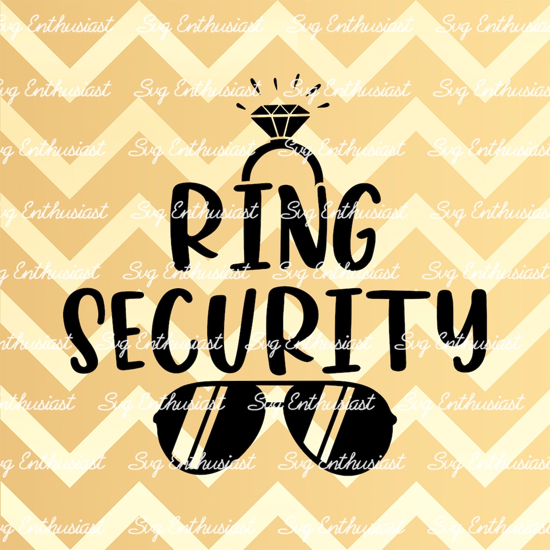 Ring Security SVG, Ring Bearer SVG, Bride Svg, Ring Boy Svg, Wedding ...