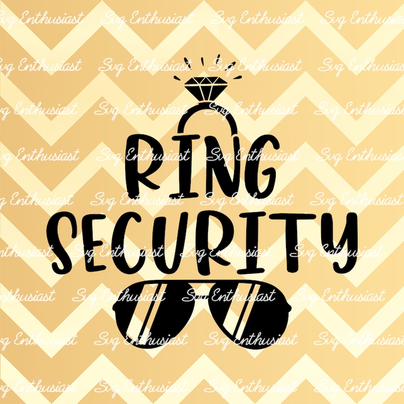 Ring Security SVG Ring Bearer SVG Bride Svg Ring Boy Svg | Etsy