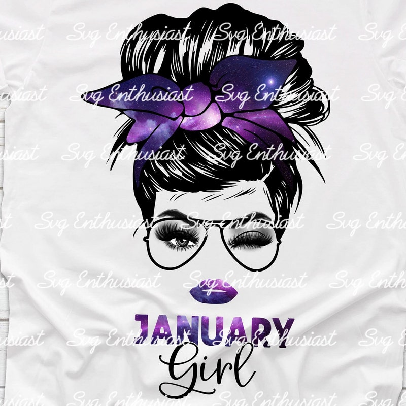 January Girl Svg - Etsy