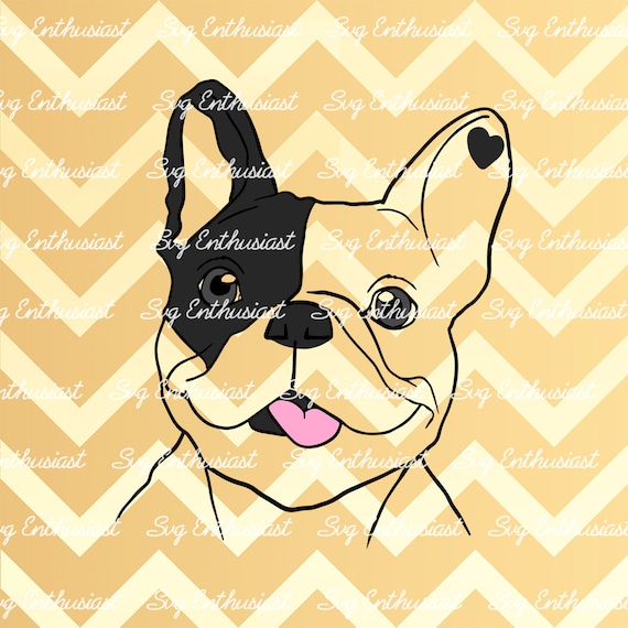 Frenchie SVG Dog Svg French Bulldog SVG Hand Drawn French | Etsy