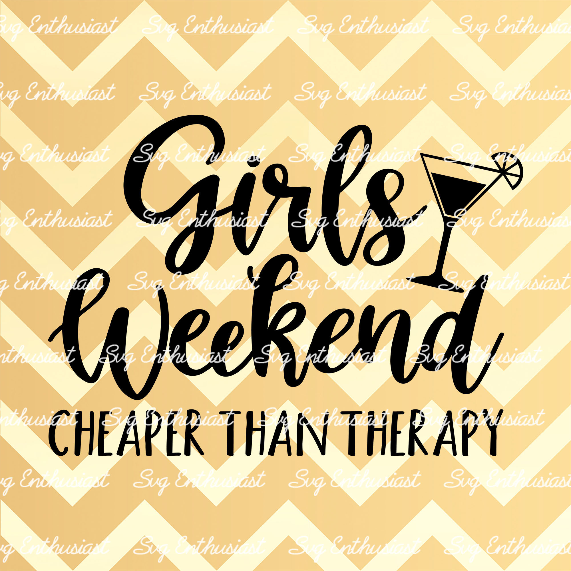 Girls Weekend Cheaper Than Therapy SVG, Best Friends SVG, Summer SVG ...